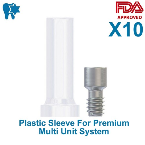10x Dental Prosthetic Plastic Sleeve For Premium Multi Unit System ...