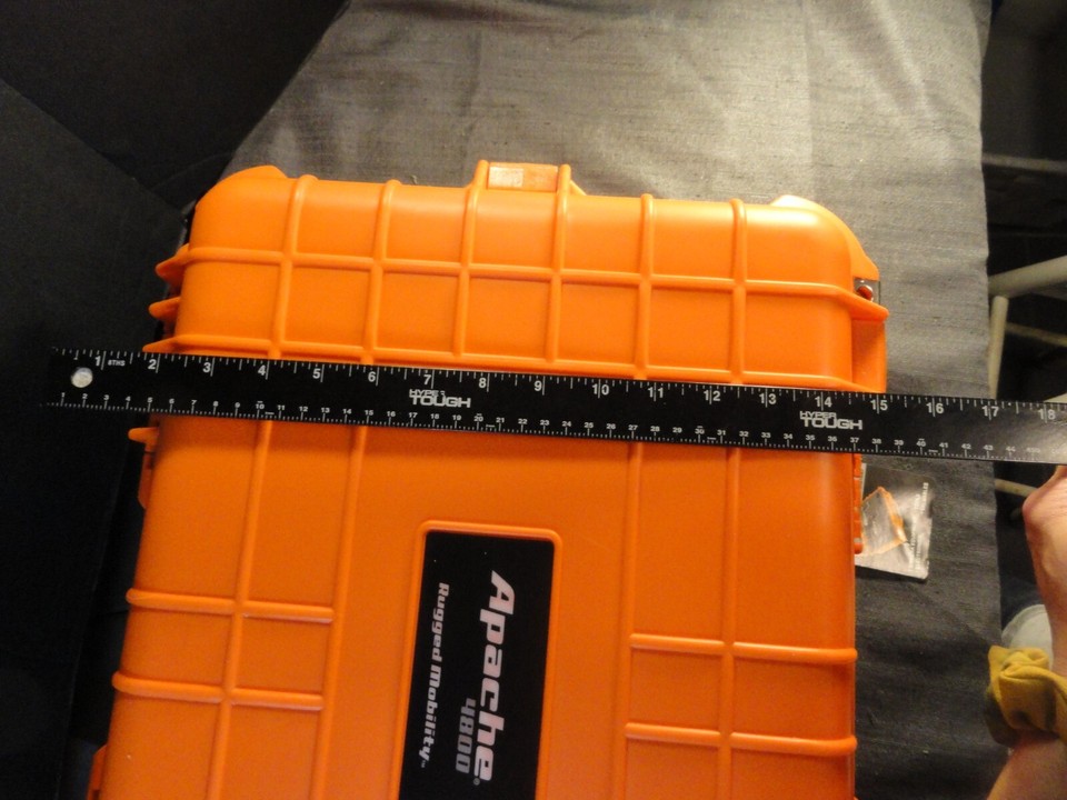APACHE 4800 WEATHERPROOF PROTECTIVE HARD CASE CAMERA WEAPON ORANGE ...