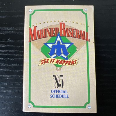 Nice Vintage 1985 Seattle Mariners Pocket Schedule. The Seattle Times ...
