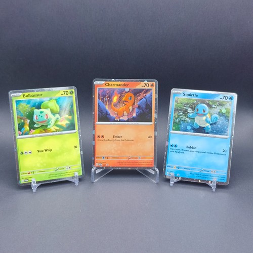 151 HD Holo Poster Collection Bulbasaur 046 Charmander 047 Squirtle 048 ...