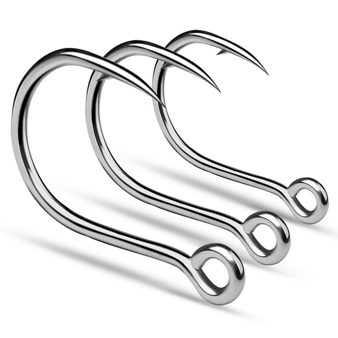 50Pcs Hi-Carbon Steel Fishing Hook Carp Tackle Bait Sea River Sharp ...