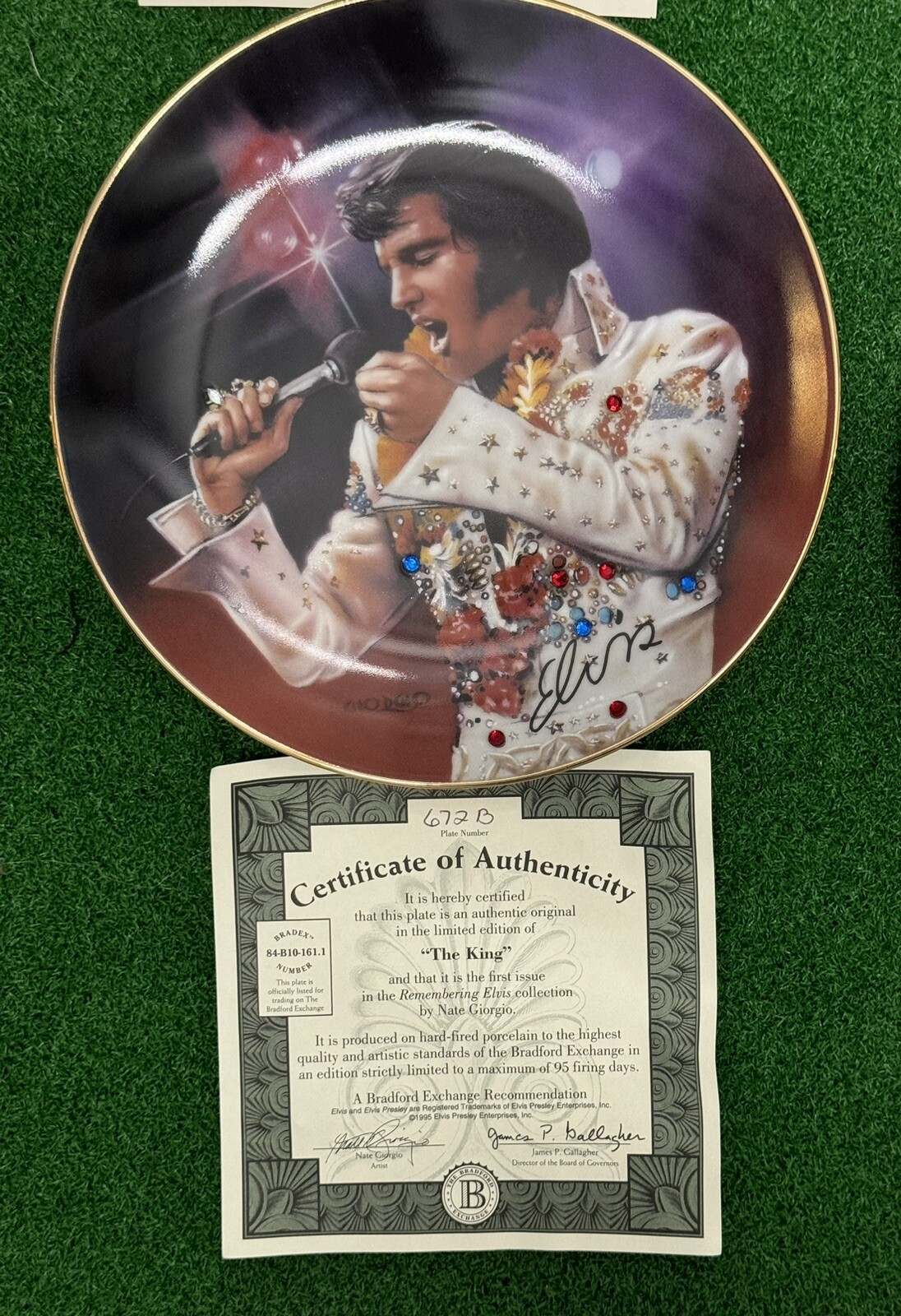Elvis Presley Collector Plates by Nate Giorgio SET of Eight With ...