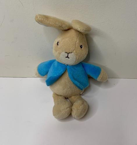Beatrix Potter Peter Rabbit Rattle Plush Stuffed Animal Blue Coat | eBay