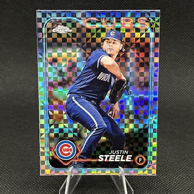 Justin Steele 2024 Topps Chrome X-Factor Refractor #258 Chicago Cubs | eBay