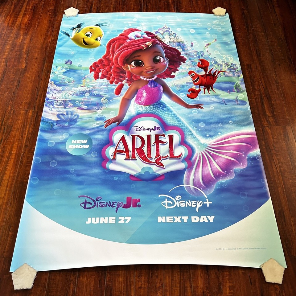 ARIEL The Mermaid Disney Jr. 2024 Bus Stop Movie Poster 48x70inches ...