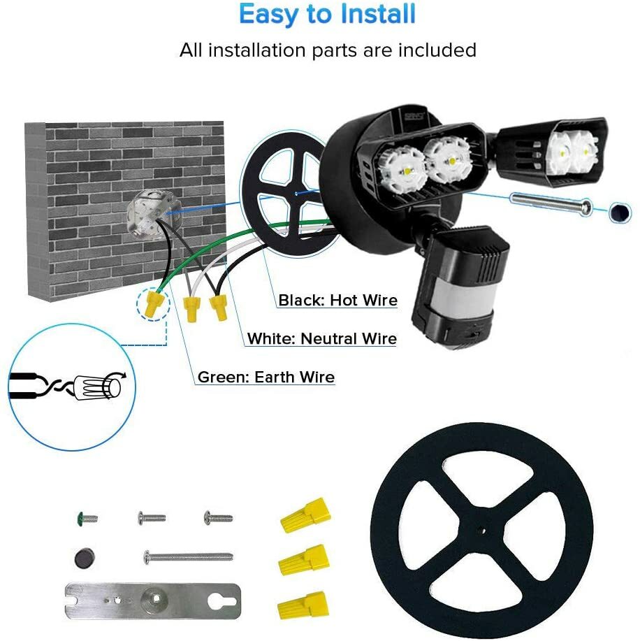 SANSI LED Security Lights Photocell Motion Sensor Outdoor Floodlight ...