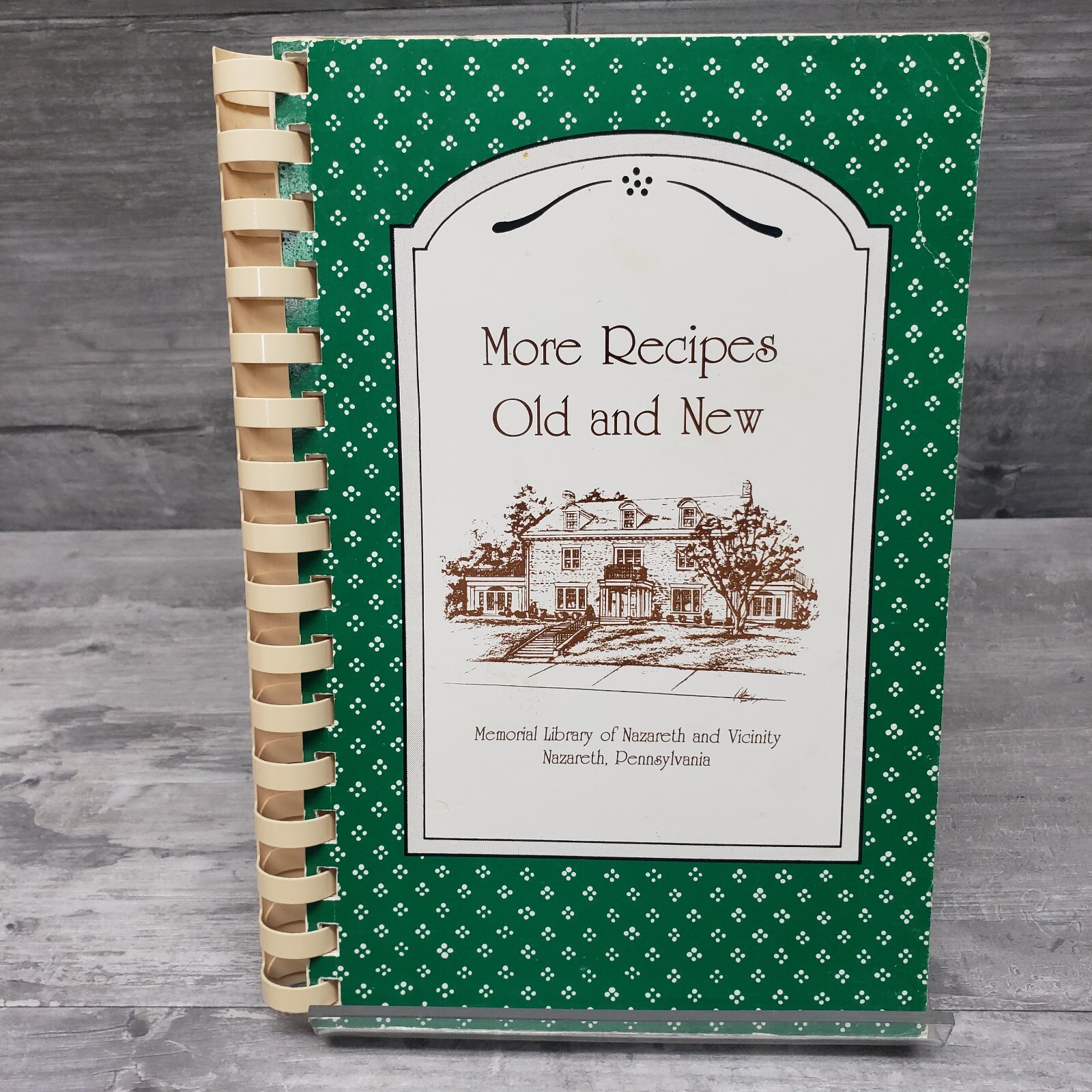 Spiral Cookbook Nazareth PA Memorial Library Recipes Vintage 1996 ...