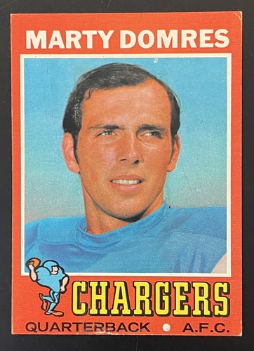 1971 Topps #66 Marty Domres RC San Diego Chargers Vintage Rookie ...