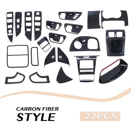 Car Interior kit Trim 22PCS Fit For Acura TLX 2015-2019 2020 ABS Carbon ...