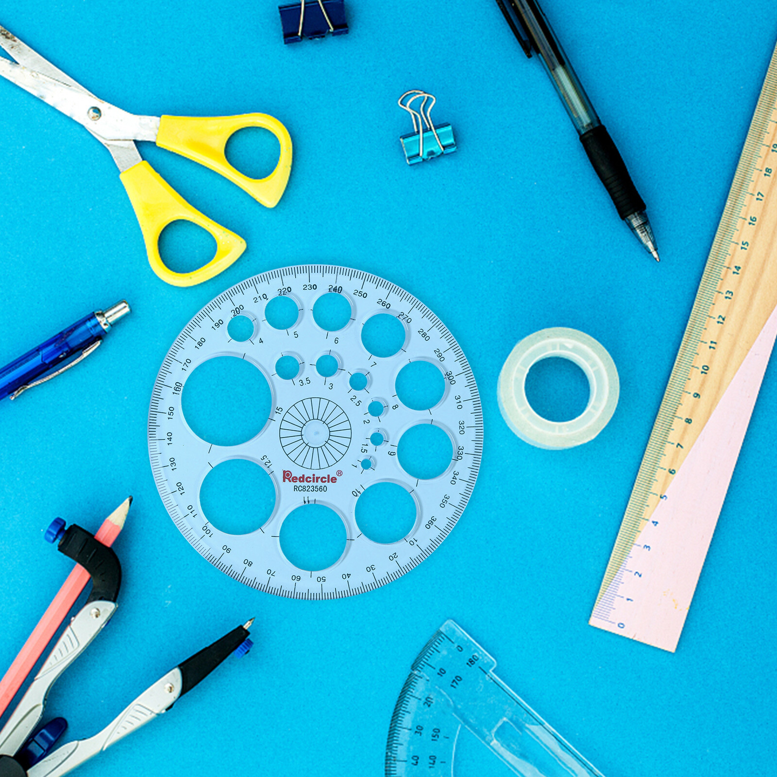 Geometric Template Multifunction Ruler for Office School Home Building ...