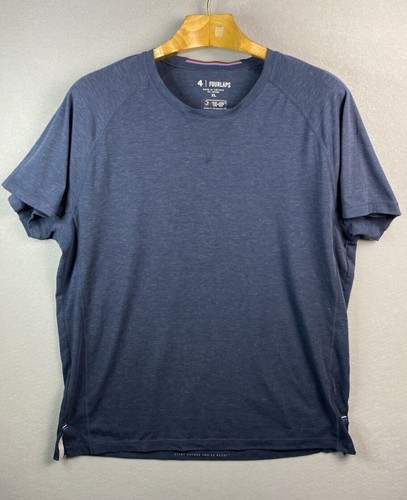 Four Laps T-shirt Mens XL Re-Up Start Before You're Ready Navy Blue ...