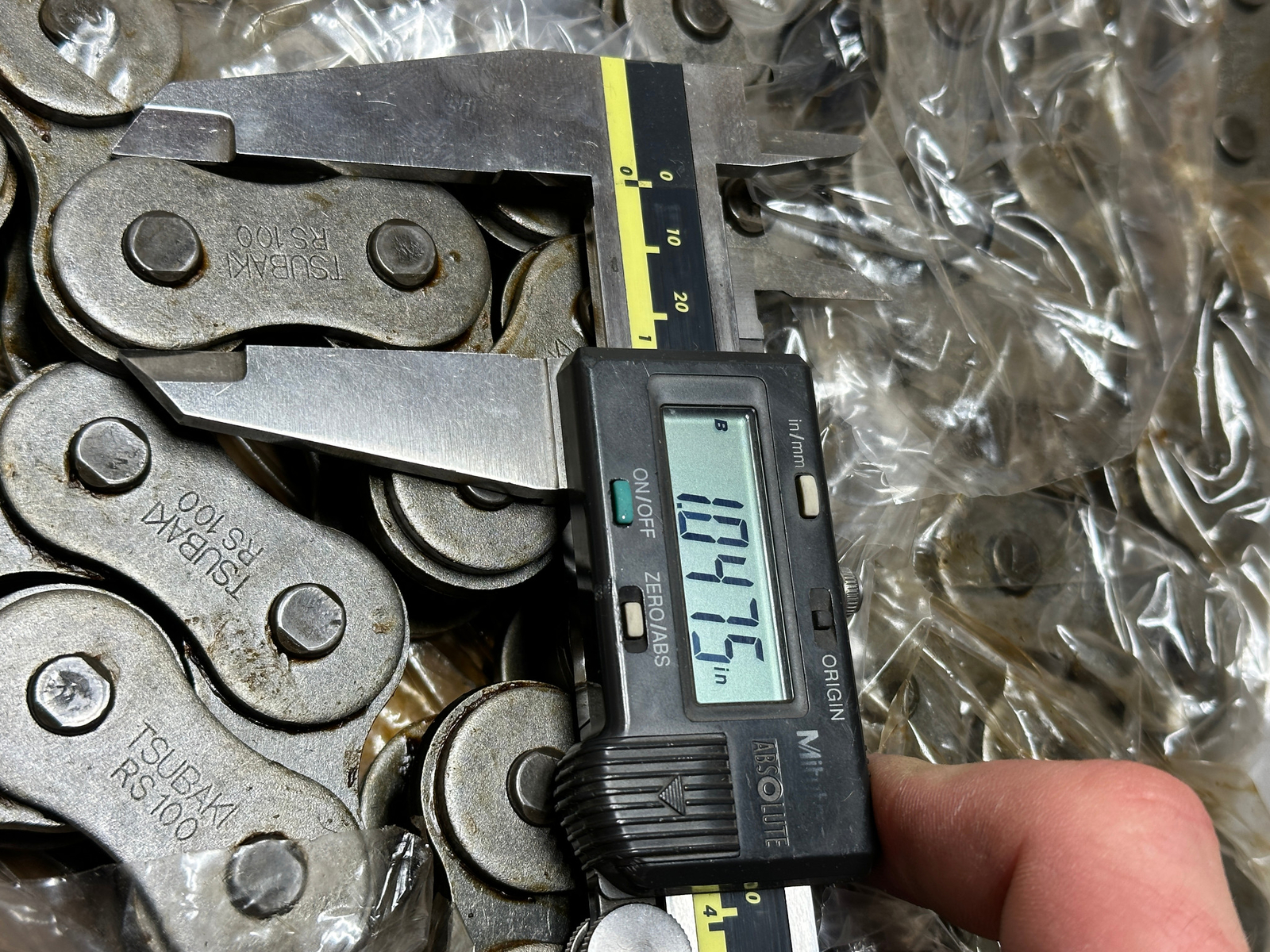 Buy Tsubaki 100 RIV Roller Chain - 10 ft (100RB) online | eBay