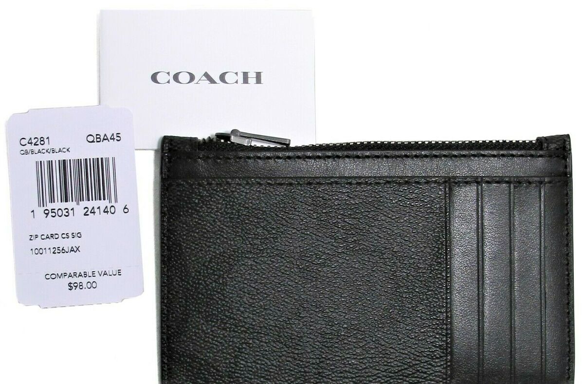 COACH Men's Signature Coated Canvas & Refined Calf Leather COACH Men's Signature Coated Canvas & Refined Calf Leather