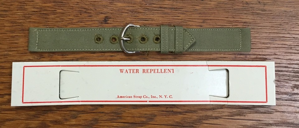 NO REPRO WW2 81 yr old Watch Band 16mm 5/8" US Military Issue Surplus ...