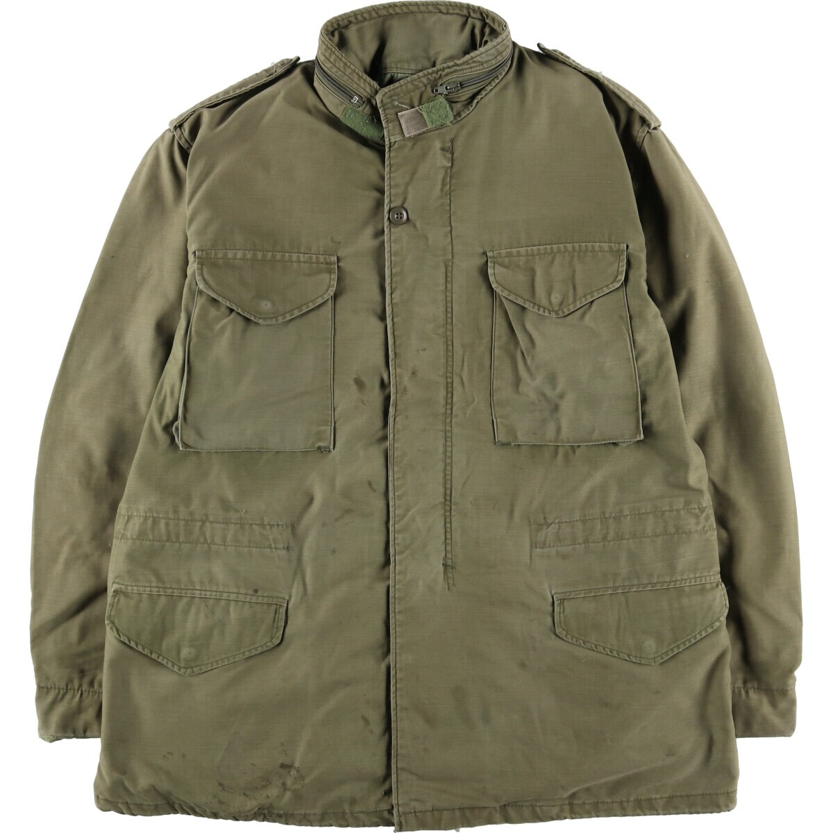 80'S US military genuine M-65 military field jacket m… - Gem