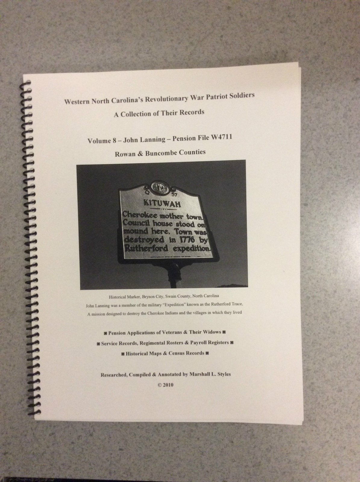 Western NC's Revolutionary War Soldiers, Vol. 8, John Lanning | eBay