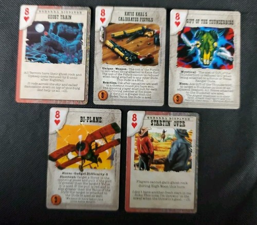 Deadlands Doomtown Boot Hill CCG Card Game Card Lot 8 Eight's Heart ...
