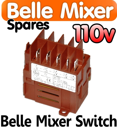 Belle Cement Concrete Mixer 110v ON OFF Switch Minimix 150 Spares Parts ...