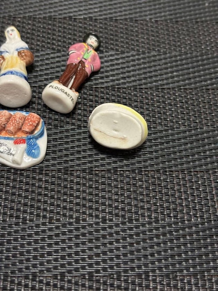 French Feve Set of 4 Vintage Ceramic Lucky Charms for Galette de Rois ...