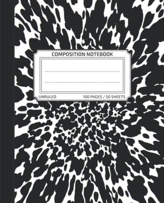 Composition Notebook - Black marble Cover - Perfect Bound Book ...