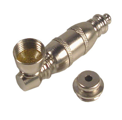 2.25 Inch Cooling Ball Tobacco Pipe With Cover ( Nickel Old Style ...