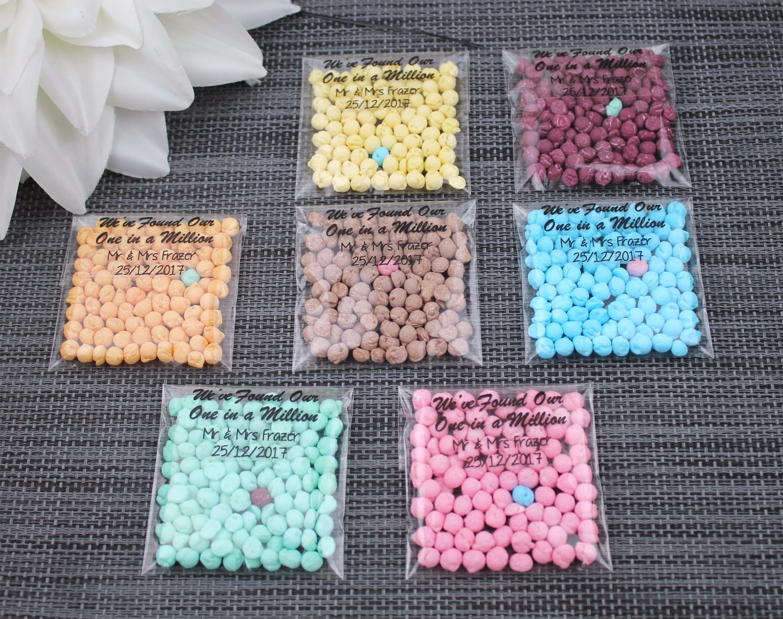 Personalised Wedding Favour Sweets - We've Found Our One In A Million ...