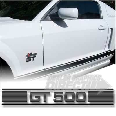 Ford Mustang GT 500 Rocker Panel Factory Style Graphics Designed up to ...