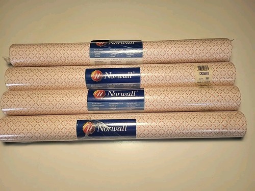 Norwall Wallpaper Rolls 4 Count Retro Pattern Vinyl Wall Covering New ...