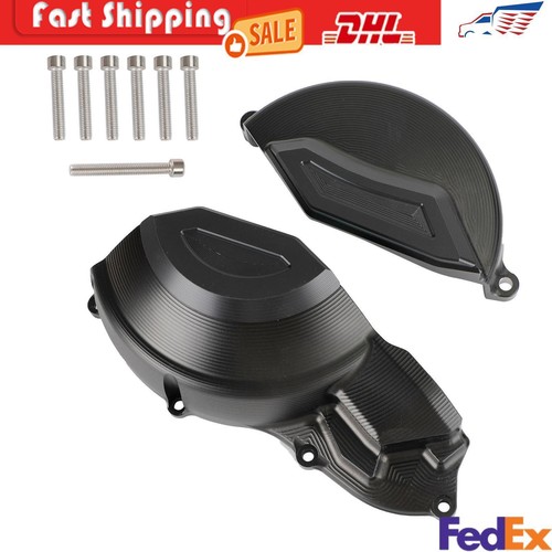 Plastic Engine Protector Covers Fairing Black For Aprilia Rs 660 20-22 ...