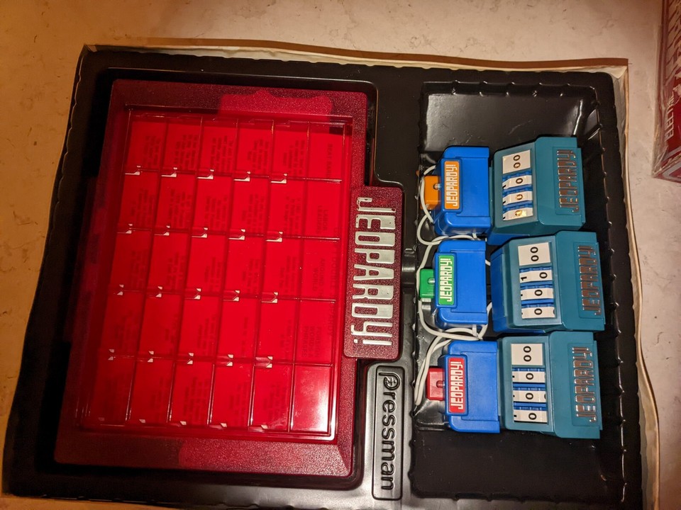 Jeopardy Board Game Vintage 1987 Pressman Electric Complete works | eBay