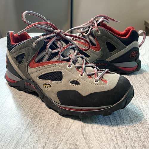 New Zamberlan 144 Crest XCR Gore-Tex Hiking Approach Shoes Grey/Red Men ...