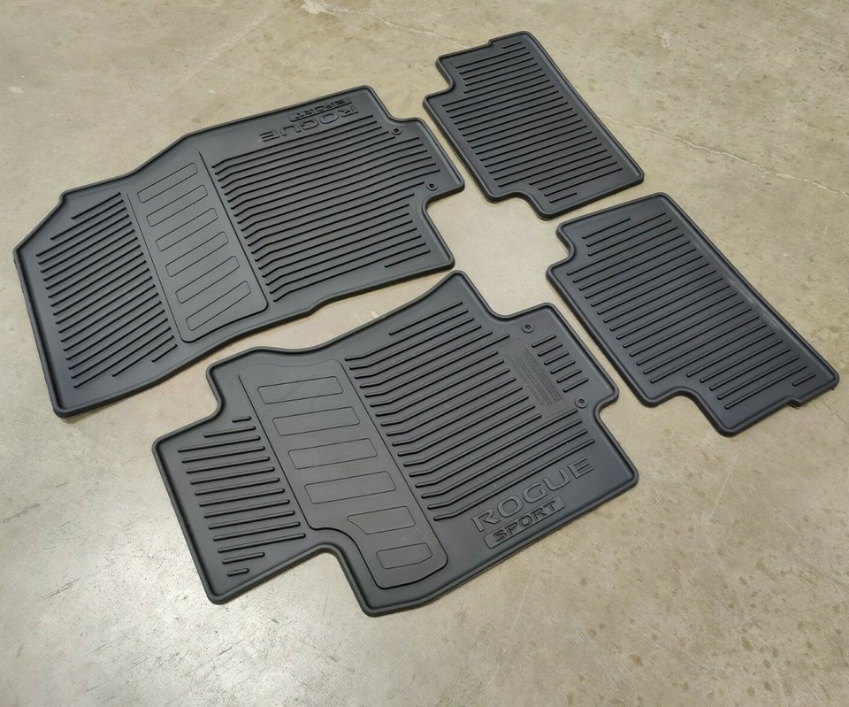New Genuine OEM Nissan T99E1-6MA2A Rubber Floor Mat 4pc Set 2017-21 ...