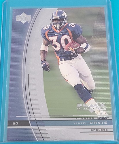 1999 Upper Deck Black Diamond #34 Terrell Davis Broncos Football Card ...