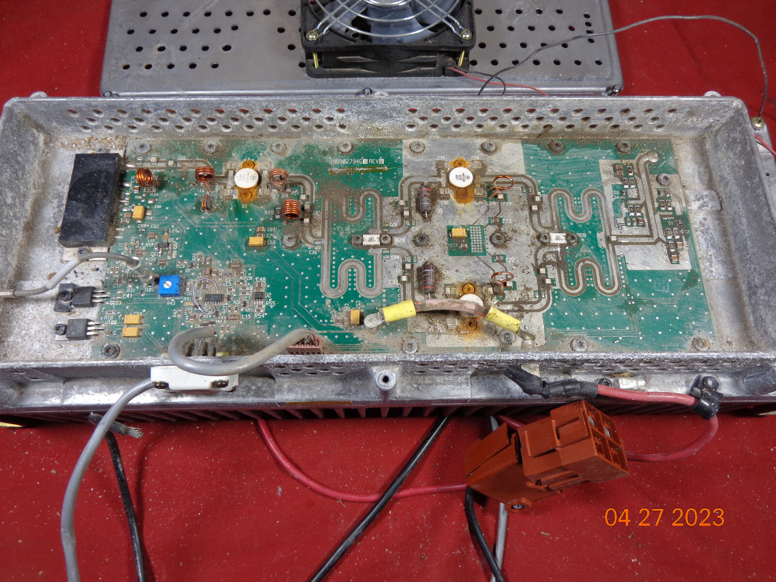 GE Harris Mastr III 110 WATT AMP POWER AMPLIFIER UHF 450-470 MHz ...