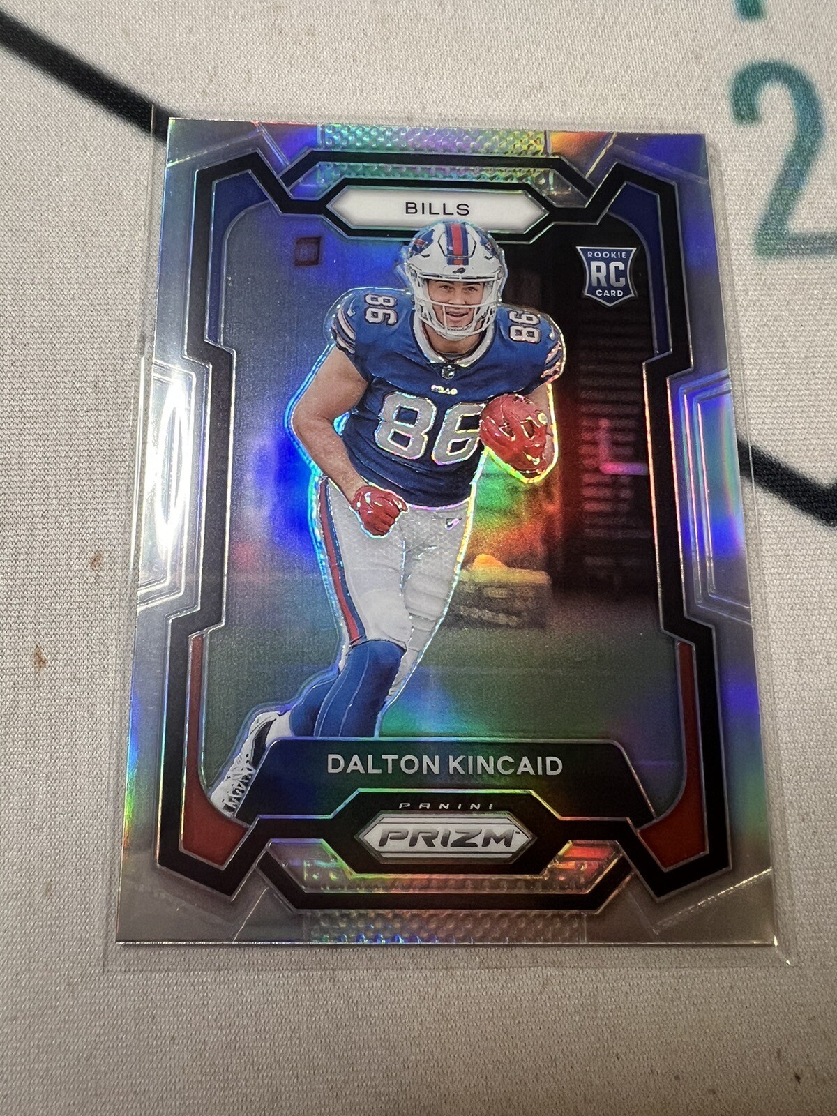 2023 Panini Prizm Football DALTON KINCAID RC SILVER Prizm #308 Buffalo ...