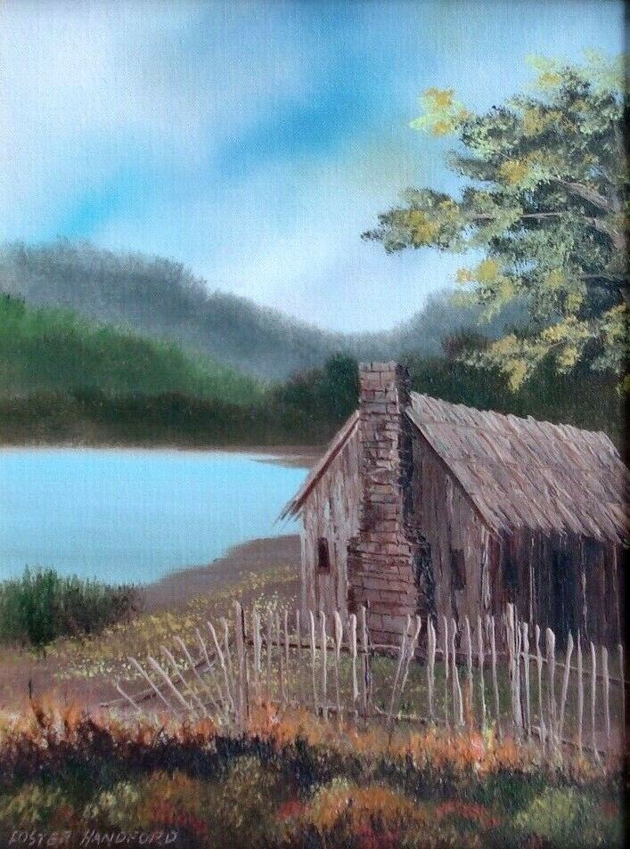 c1973 W Foster Handford Art Gallery Original Oil Canvas Signed Painting ...