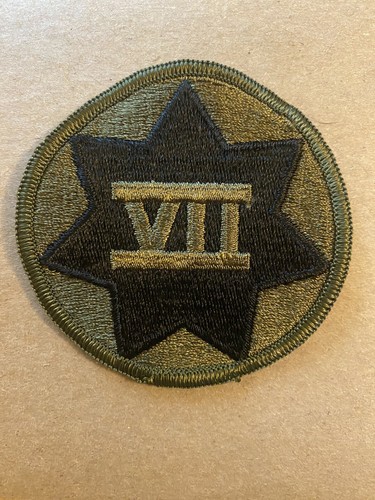 7th Corps VII Corps U.S. Army Subdued Shoulder Patch Desert Storm WW2 ...