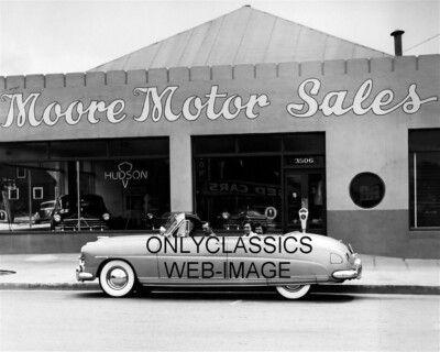 1949 HUDSON NEW CAR AUTO DEALER MOTOR SALES SHOWROOM PHOTO HOT ROD ...