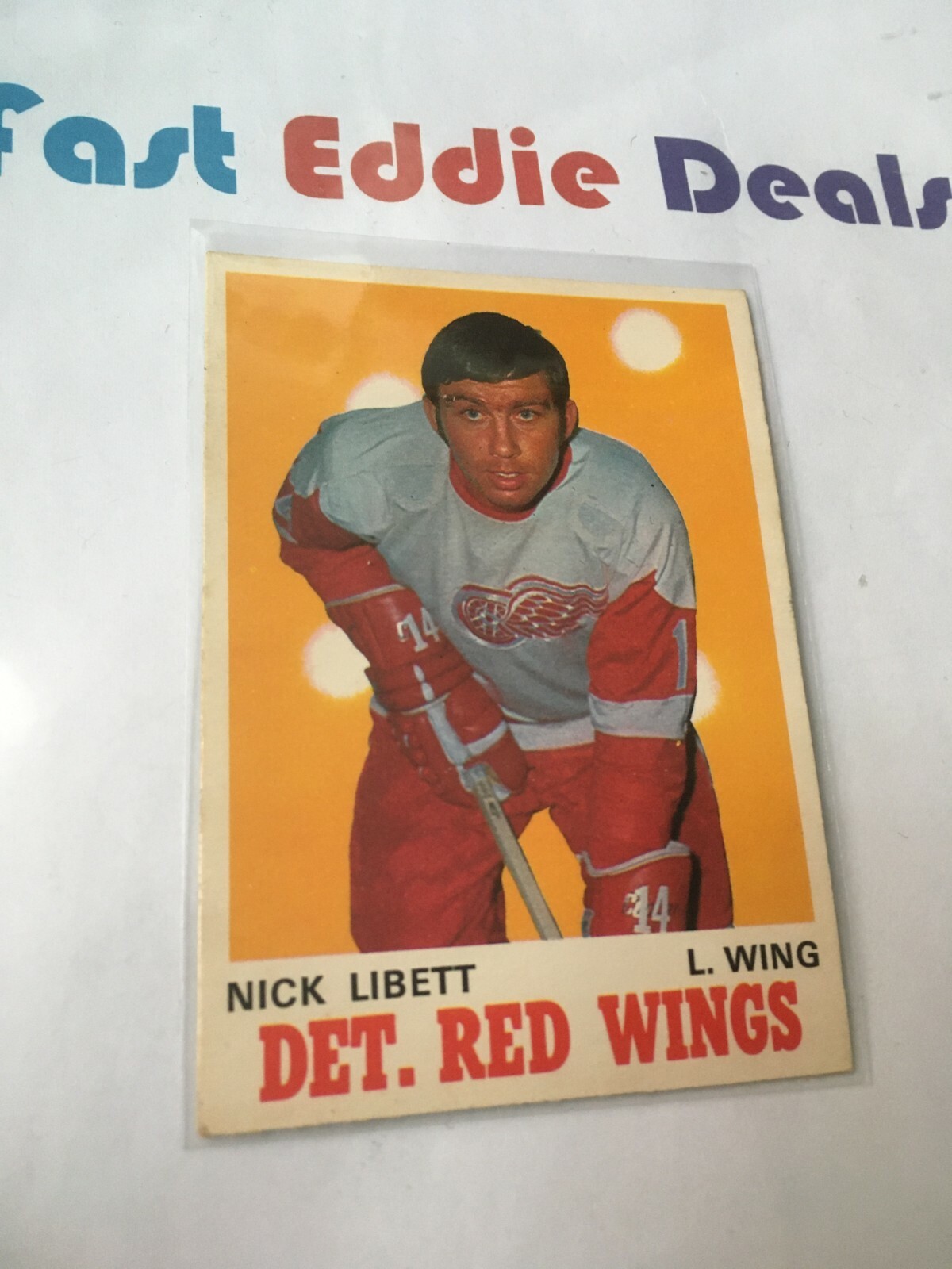 1970-71 O-PEE-CHEE HOCKEY CANADA NICK LIBETT CARD 158 DETROIT RED WINGS ...