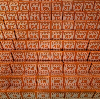 Whataburger Table Tent Markers - Individual Restaurant Order Numbers | eBay