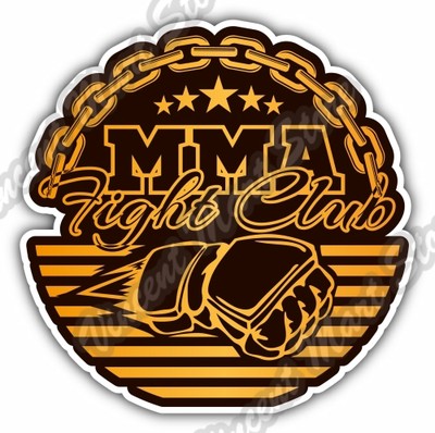 Mixed Martial Arts MMA Fight Club Chane Cage Car Bumper Vinyl Sticker ...