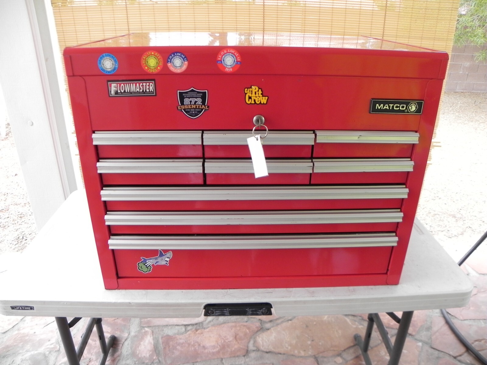 Vintage Matco MB651 EE Series 9 Drawer Heavy Duty Top Chest Red USA ...