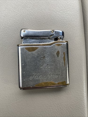 WORKING Vintage Berlin Ibelo Petrol Lighter Silver Made In Germany ...