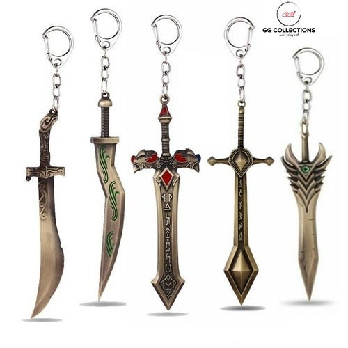 LOL Keyrings Keychains - Katarina Blade Dagger, Kayle Sword, Darkin ...