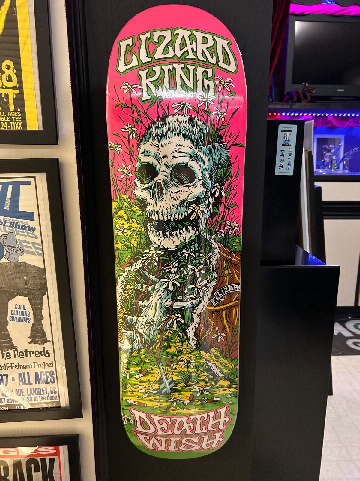 DEATHWISH LIZARD KING SKATEBOARD BAKER ELLINGTON HELLROSE PISS DRUNX | eBay
