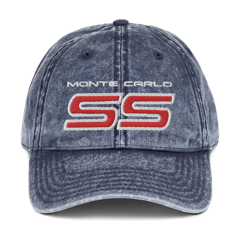 Chevy Monte Carlo SS Emblem Classic Car Vintage Cotton Twill Cap Dad ...