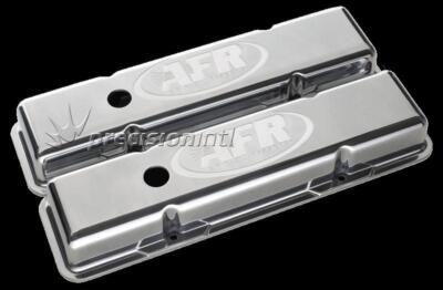 AFR 6706 STD POLISHED ALLOY VALVE COVERS (PR) SBC INC GROMMETS/BAFFLES ...