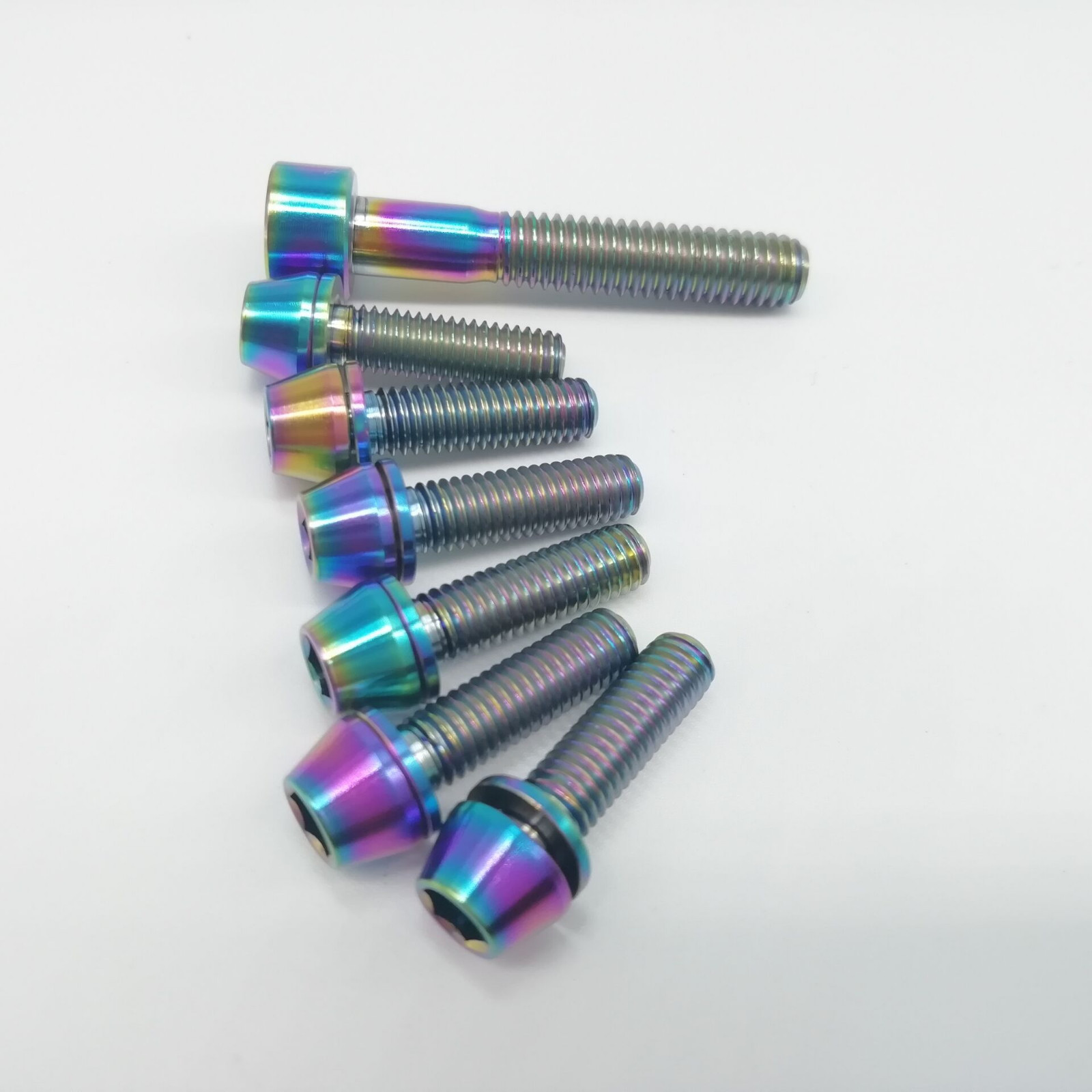 1pc M6X35mm Titanium Ti Bike Screws 6pcs M5X18mm With Washers Bicycle ...