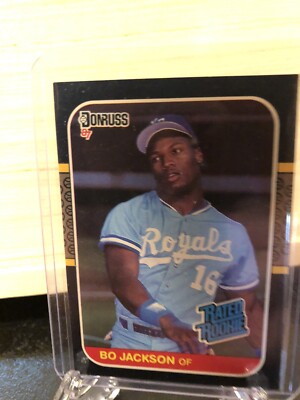 Bo Jackson 1987 Leaf Donruss Rated Rookie Card #35 RC KC Royals | eBay