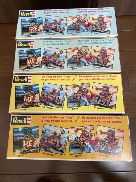 Revell Plastic Models Rat fink & Surf fink & Mr. Gasser & Fink ...